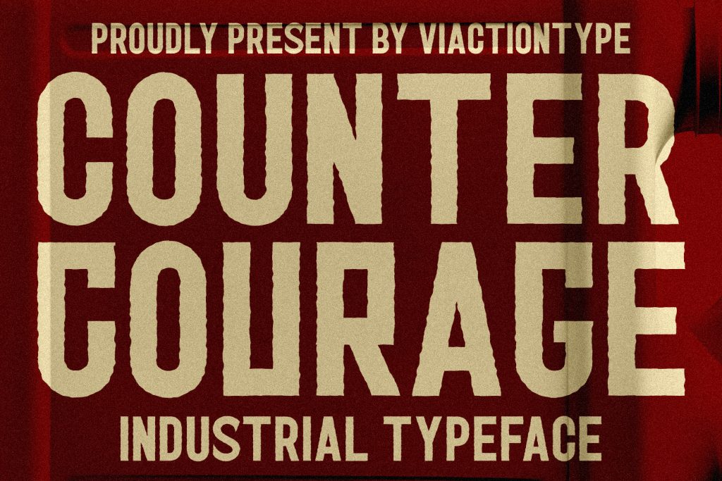 Counter Courage - Industrial Font