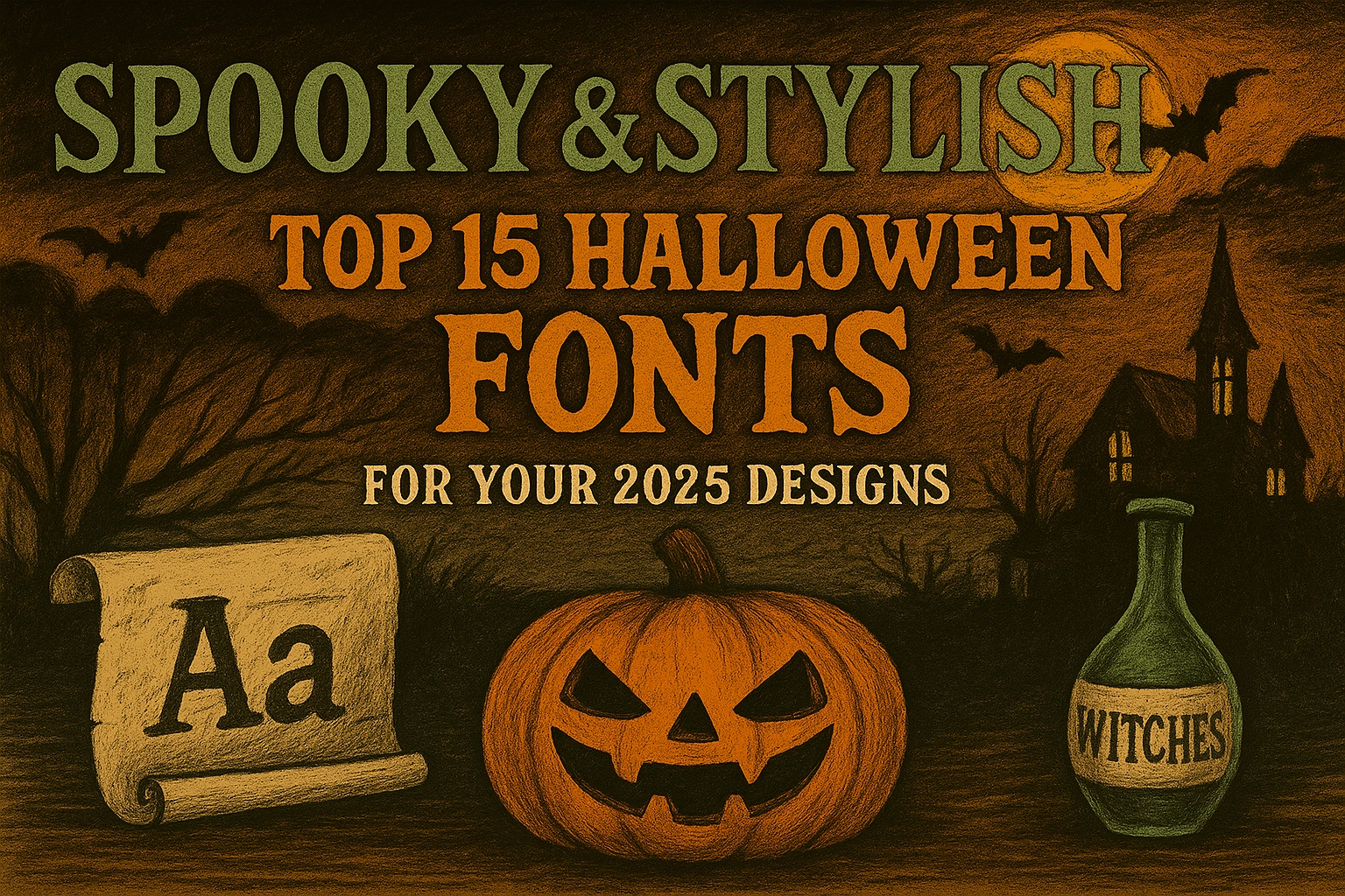 Spooky & Stylish: Top 15 Halloween Fonts for Your 2025 Designs
